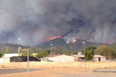 Valley Fire Threatens Lake and Napa Counties - Pacific Union College